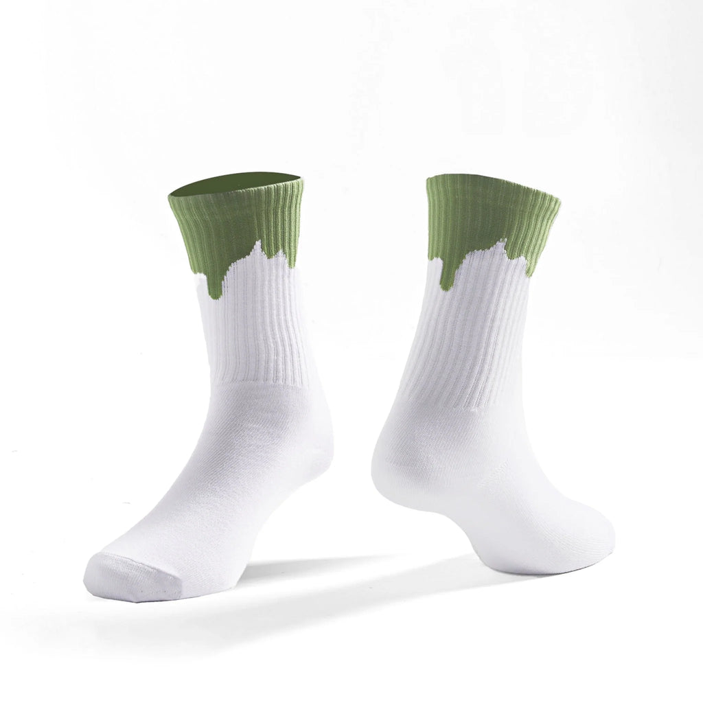 Cosmic Basic Socks - Melted Macha – Stencil