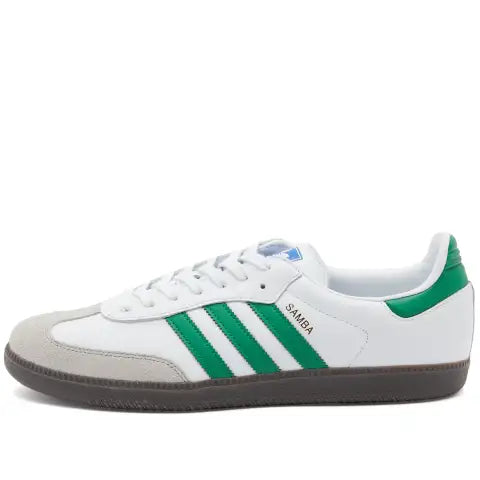 Adidas Samba OG - Cloud White / Green / Gum – Stencil