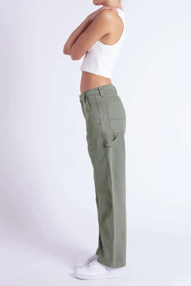 Abrand A Slouch Jean Carpenter Faded Army – Stencil