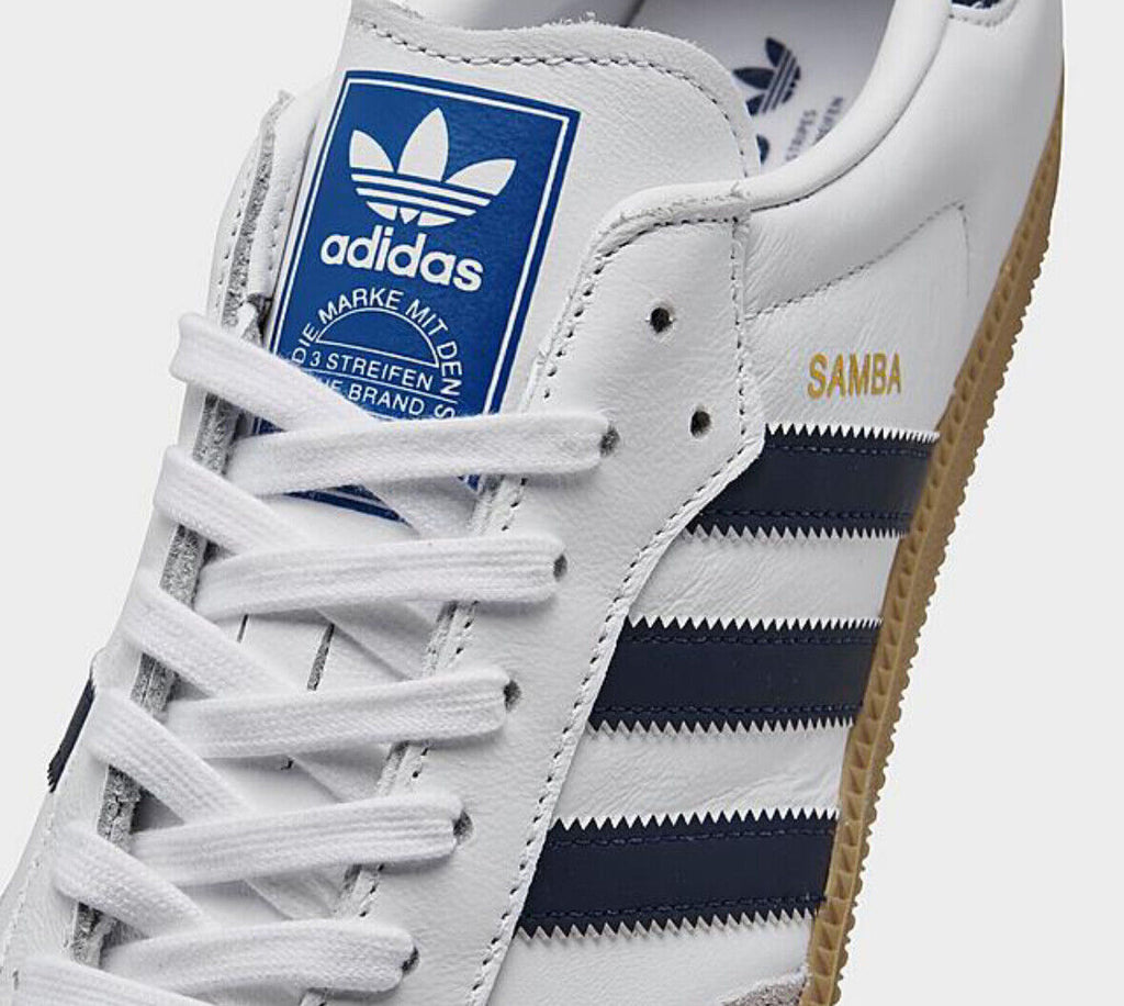 Adidas Samba OG Cloud White / Night Indigo / Gum – Stencil