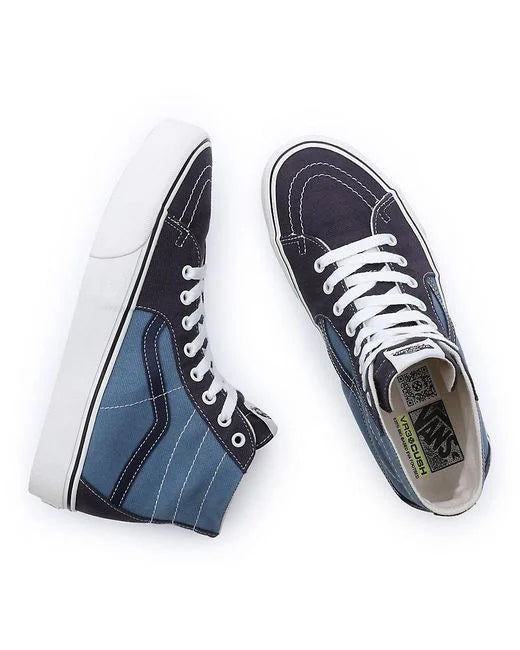 Vans Sk8 Hi Tapered Vr3 - Twill Blue Multi – Stencil