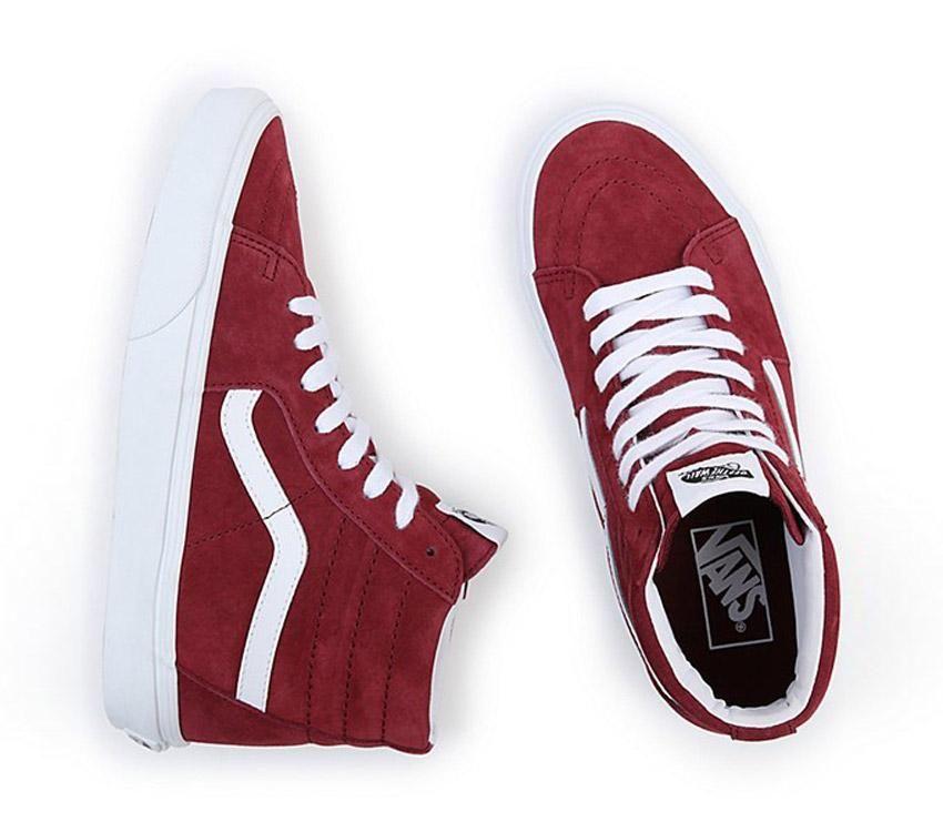 Vans Sk8 Hi Pig Suede - Tawny Port – Stencil